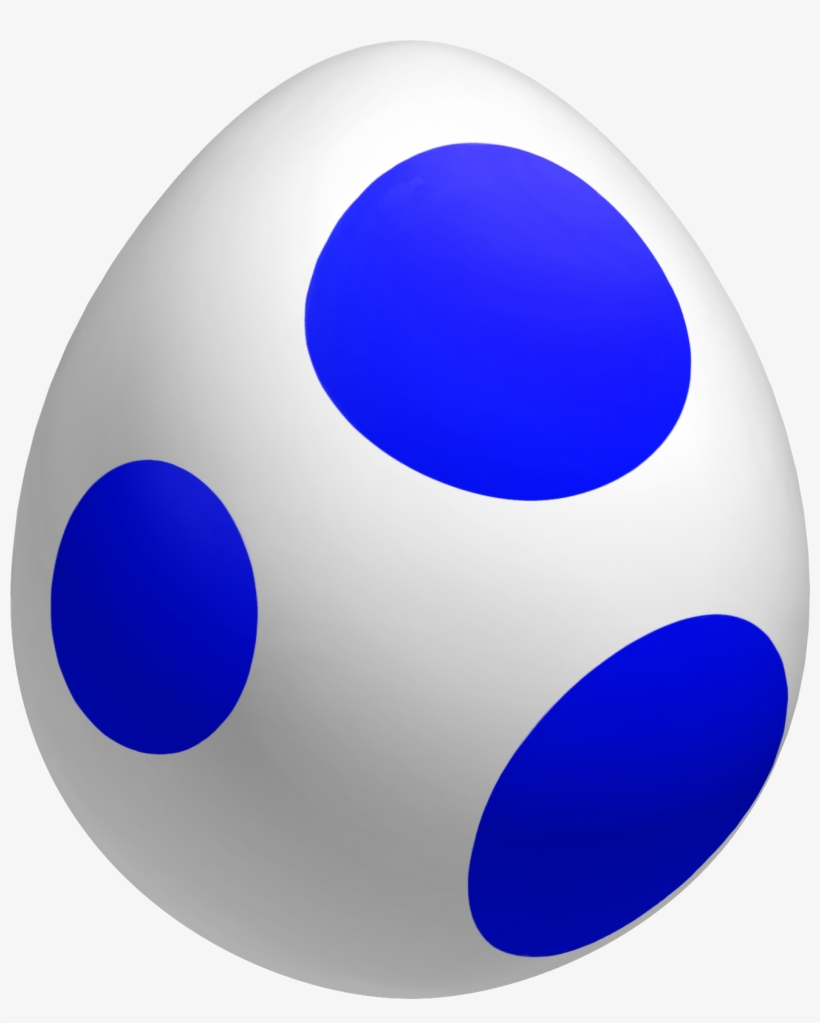 Blue Yoshi Egg - Circle PNG Image | Transparent PNG Free Download on ...