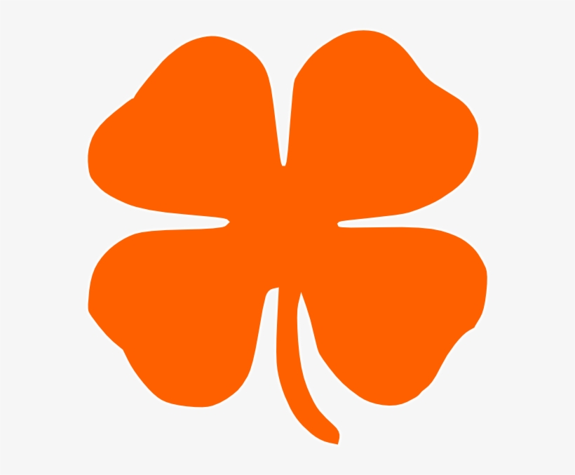 Small - Orange Clover Clip Art PNG Image | Transparent PNG Free ...