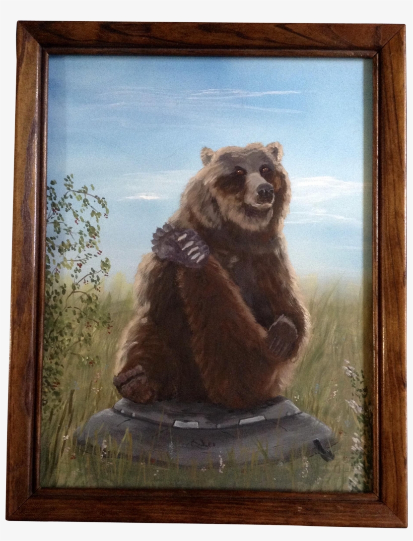 Unidentified Flying Object With A Bear Sitting On It, PNG Image ...