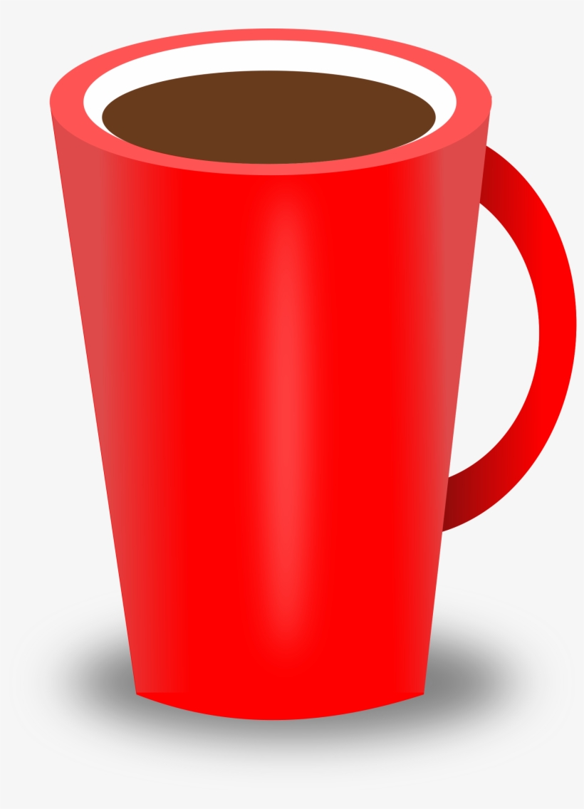 Orange Clipart Coffee Cup - Red Mug Of Tea PNG Image | Transparent PNG ...