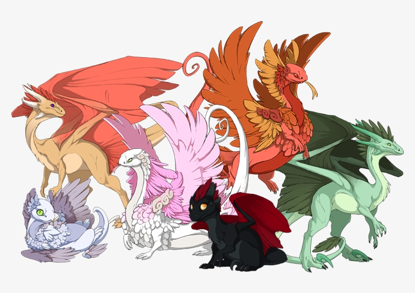 All Rare Dragons - All Dragon Types Flight Rising PNG Image ...