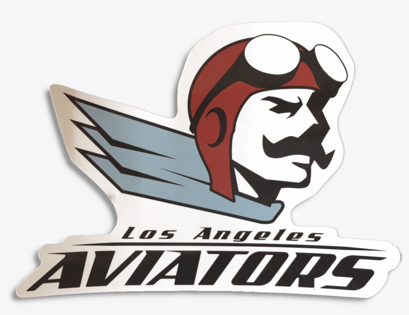 Aviator Mascot Sticker - Los Angeles Aviators PNG Image | Transparent ...