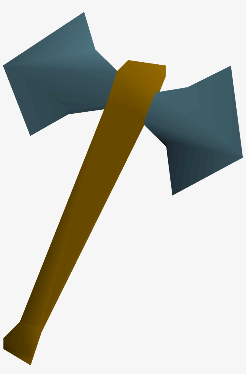 Mithril Battleaxe Runescape PNG Image | Transparent PNG Free Download ...