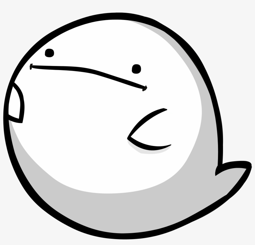 Boo - Derp Ghost PNG Image | Transparent PNG Free Download on SeekPNG