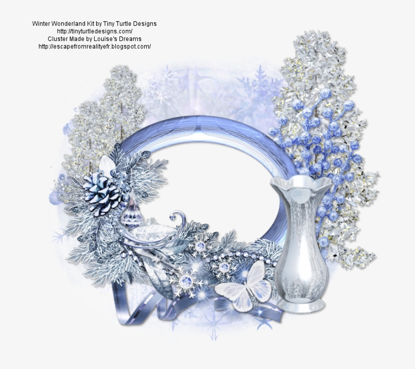 By Louise's Dreams - Frames Clusters Png Blue PNG Image | Transparent ...