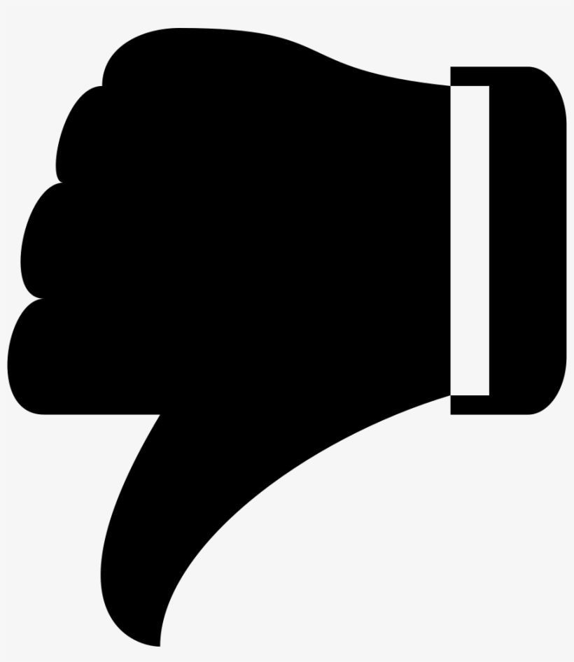Ico Rate Bad Comments - Black Thumbs Down Icon PNG Image | Transparent ...