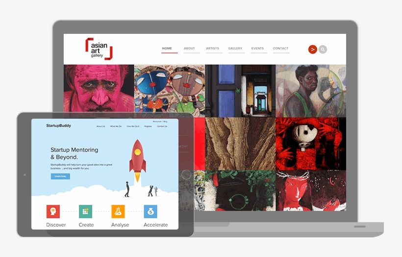 Website Design Company From India - Artist Website Web Design PNG Image ...