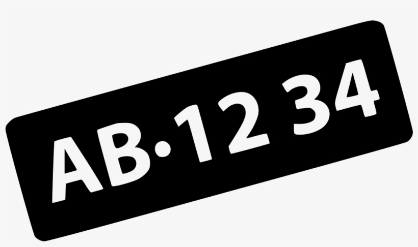 Car License Plate - Car Plate Number Icon PNG Image | Transparent PNG ...