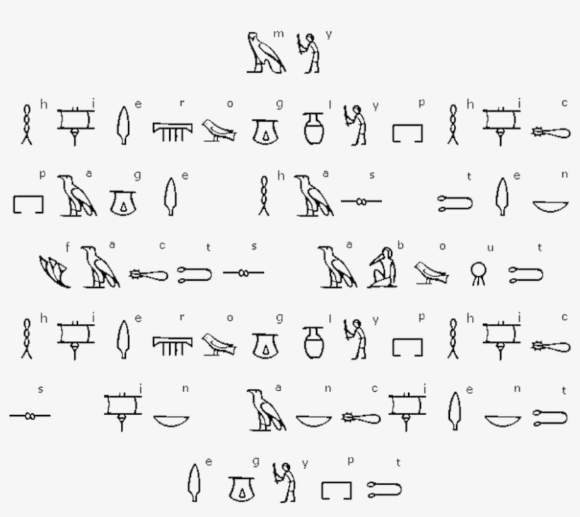 Transparent Egyptian Hieroglyphs Png PNG Image | Transparent PNG Free ...