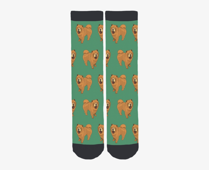 Chowder The Bear Dog Green Crew Socks - Prissy And Pop Pig Socks PNG ...