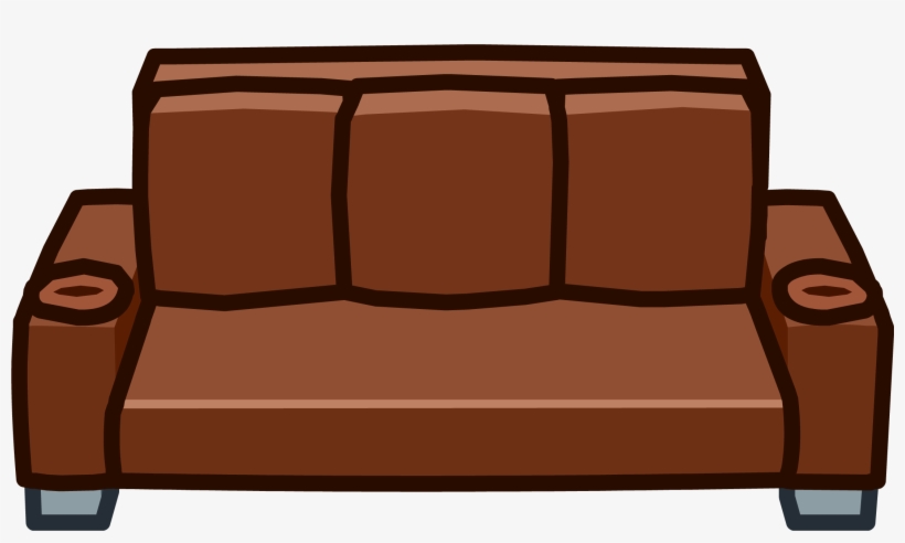 Brown Designer Couch Icon - Brown Sofa Clipart Png PNG Image ...