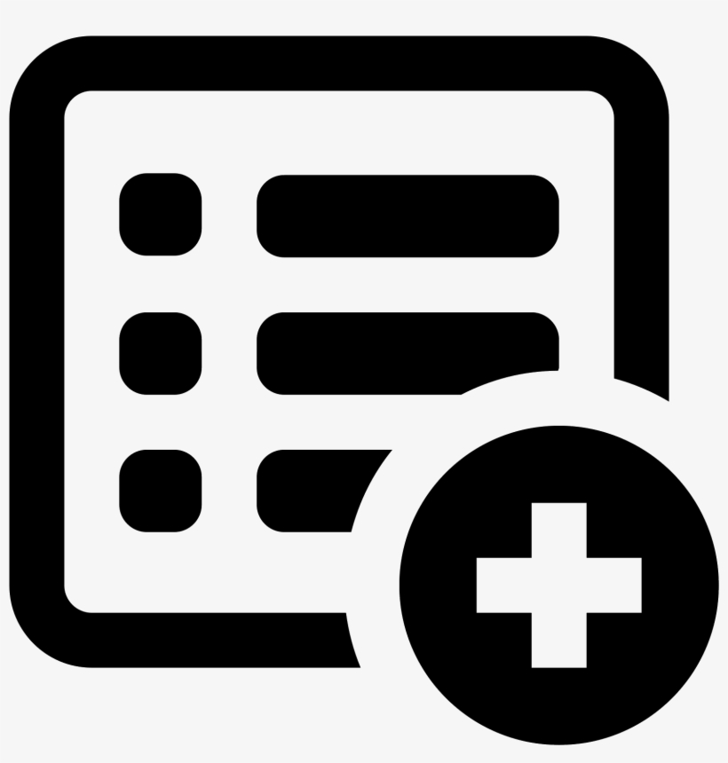 List Icon Png Clip Black And White - List Add Icon PNG Image ...