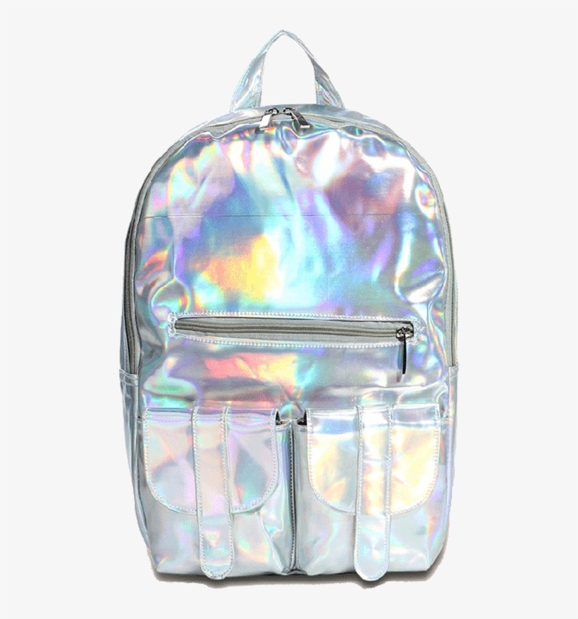 Holographic Backpack - Shiny Backpacks PNG Image | Transparent PNG Free ...