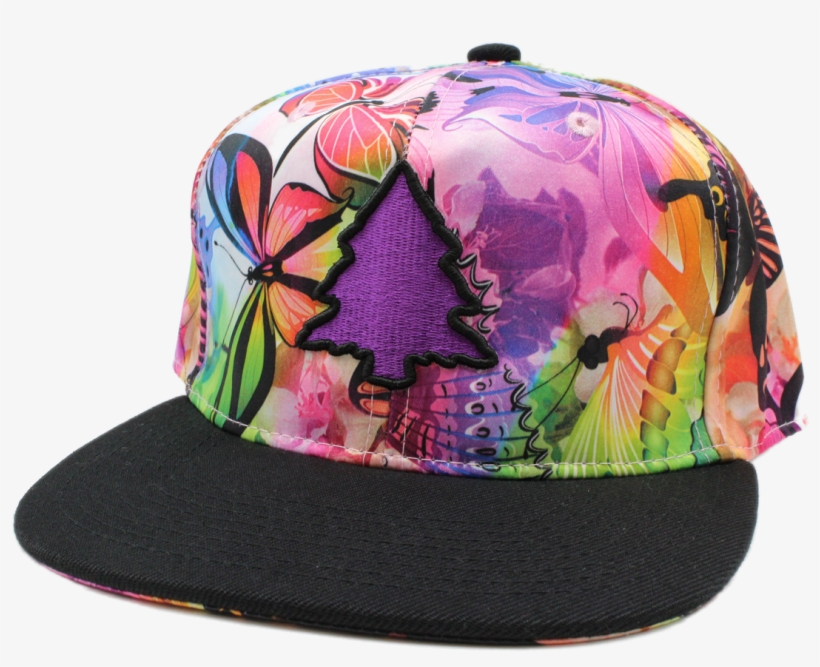 Fresh Trippy Butterflies - Baseball Cap PNG Image | Transparent PNG ...