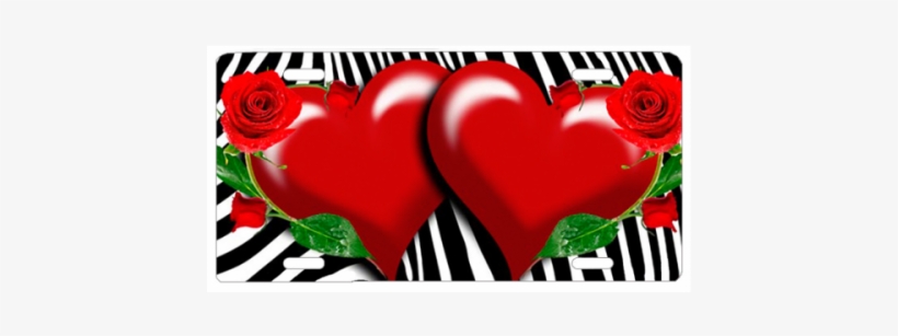 Download Red Hearts & Zebra Background - Zebra | Transparent PNG ...
