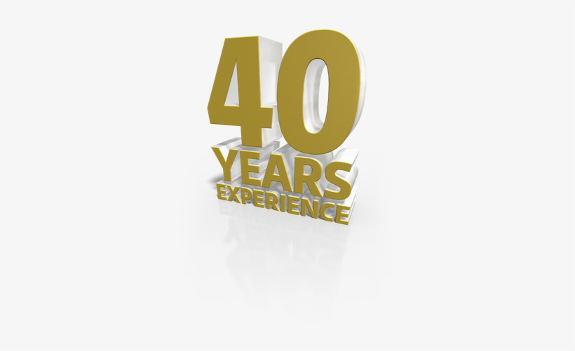 More Than 40 Years Of Engineering And Development - 40 Years 3d PNG ...