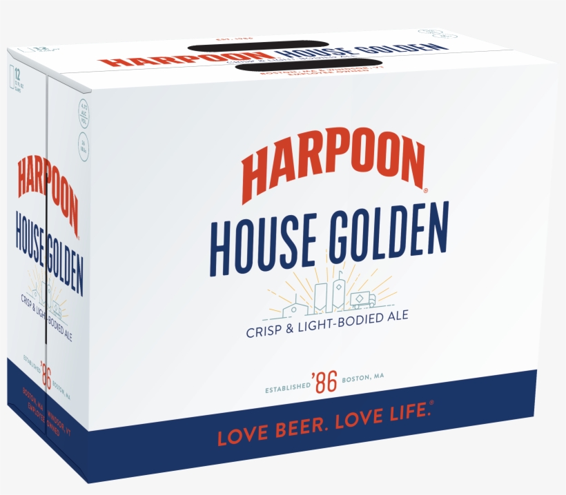 House Golden 12oz 12-pack Cans, Pdf - Harpoon PNG Image | Transparent ...