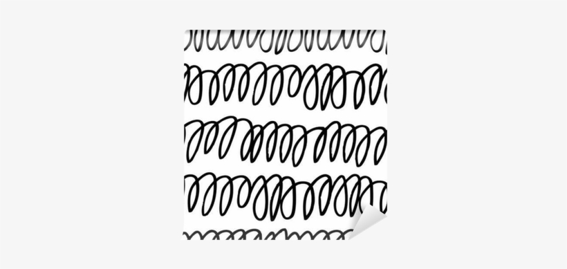 Seamless Pattern With Hand Drawn Scribble Texture Wall - Circle PNG ...