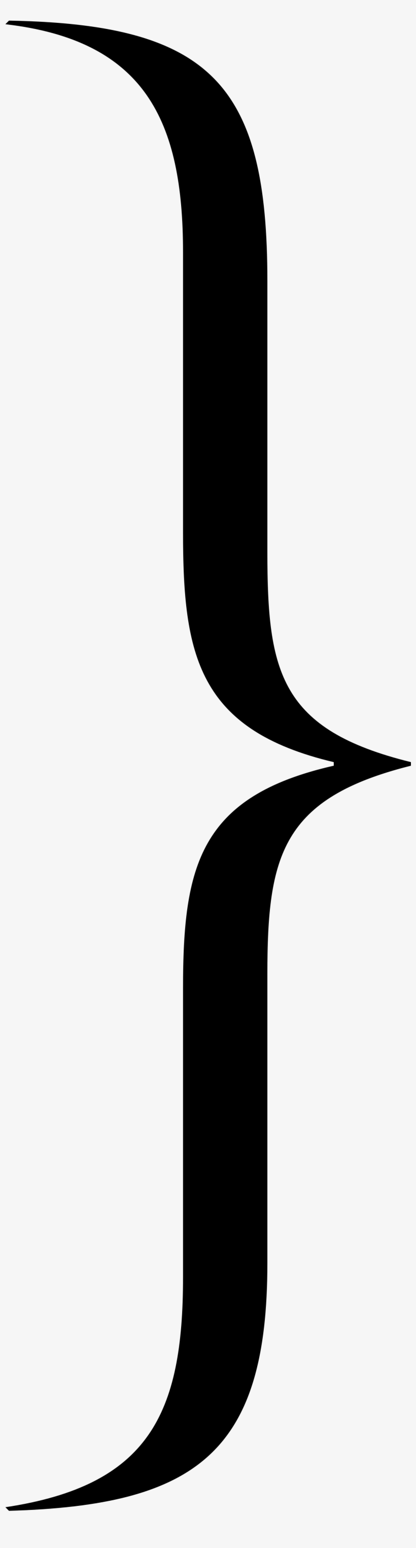 Download Curly Bracket Png - Right Brace | Transparent PNG Download ...