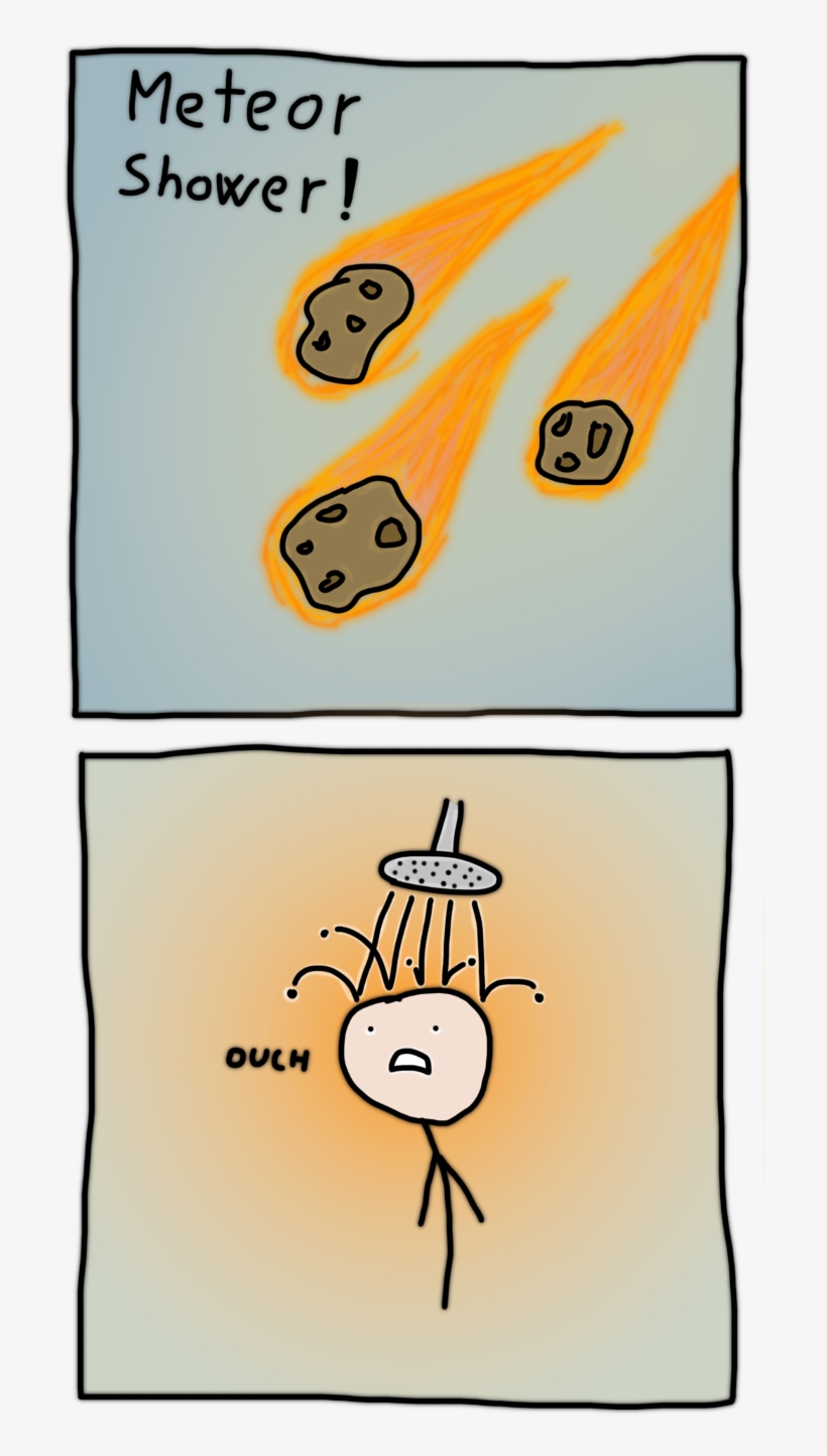 Meteor Shower Cartoon