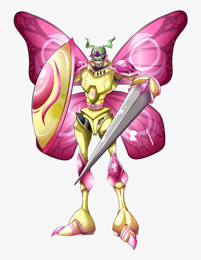 Allocen, Butterfly Wings, Crossover, Digimon, Dukemon, - Digimon PNG ...