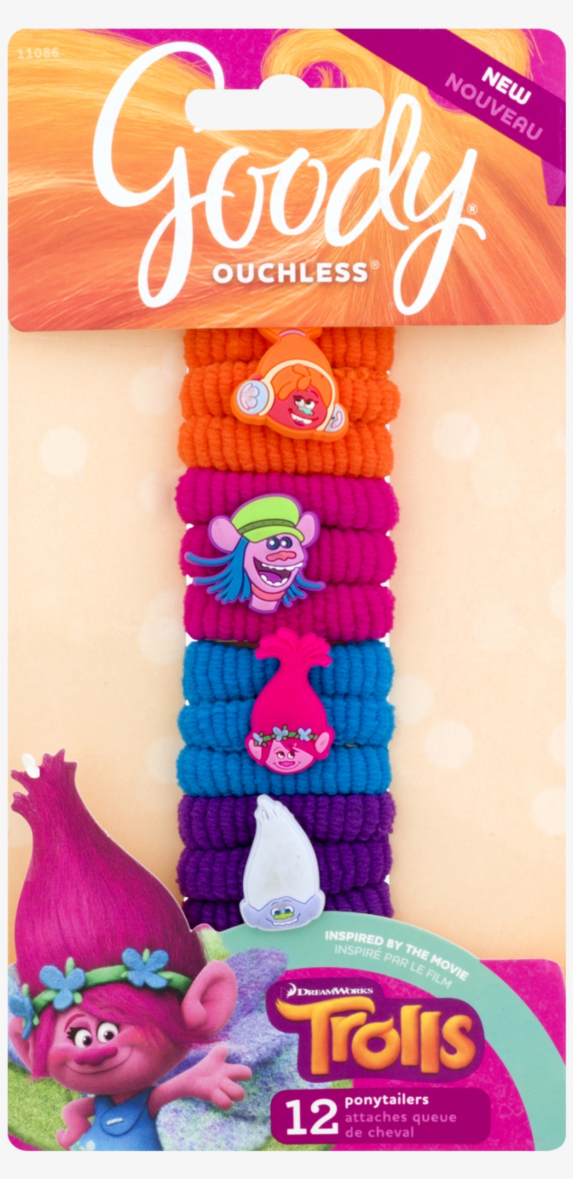 Goody Dreamworks Trolls Ouchless Ponytailers - Goody Snap Clips, 8 ...