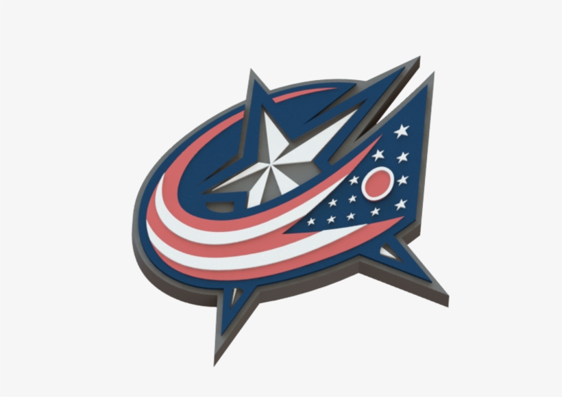 D Printed Bluejackets - Columbus Blue Jackets 3d Logo PNG Image ...
