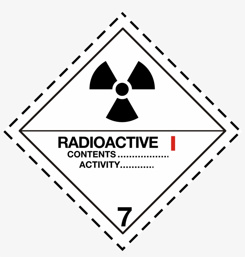 Radioactive I - Class 6 Dangerous Goods Label PNG Image | Transparent ...