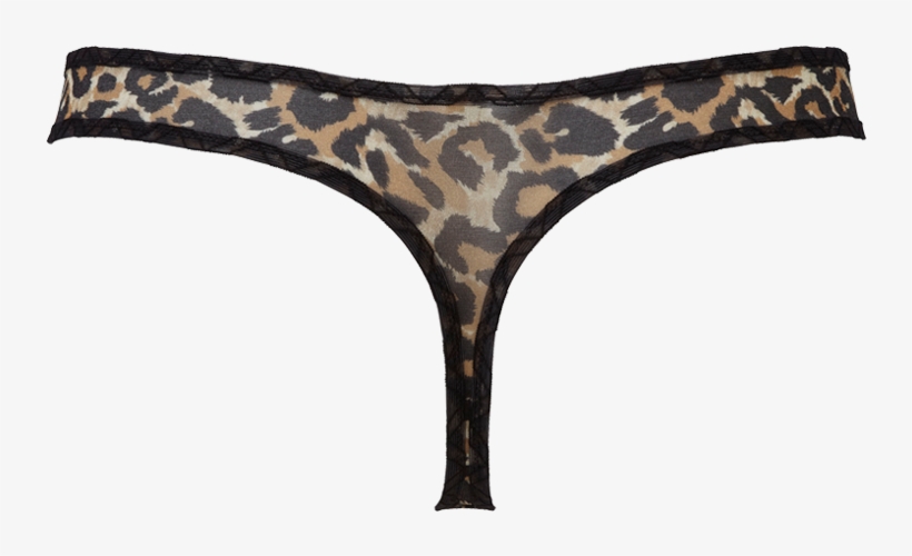 Glossies Leopard Thong Rear Shot - Gossard Glossies Sheer Bra Womens ...