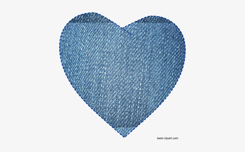 Free Denim Heart Clip Art - Illustration PNG Image | Transparent PNG ...