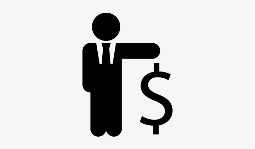 Businessman With Dollar Sign Vector - Dollar Sign Person Icon PNG Image ...