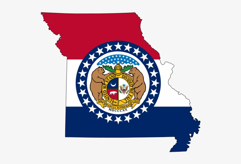 Download The Crest Of Missouri And On Outline Of The State In ...