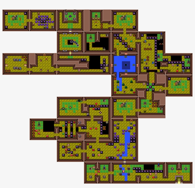 Catfish's Maw - Link's Awakening Level 5 Map PNG Image | Transparent ...