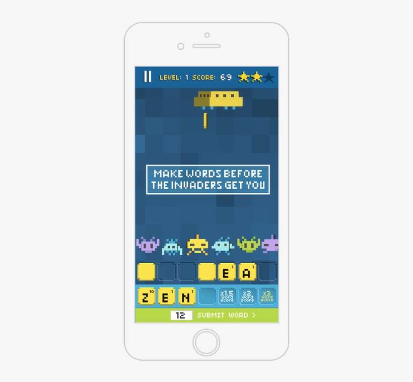 Word Invaders Is What You Get When You Cross Words - Word Invaders PNG ...