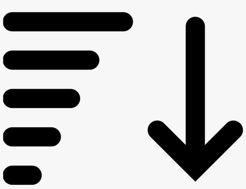 There Are Five Horizontal Lines, All In Various Lengths, - Icon PNG ...