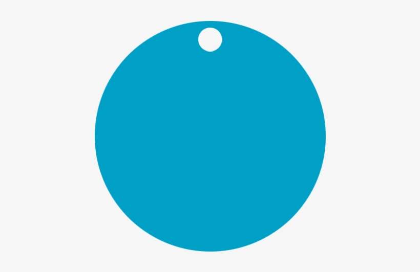 Blue Aluminum Circle Tag - Share .png PNG Image | Transparent PNG Free ...