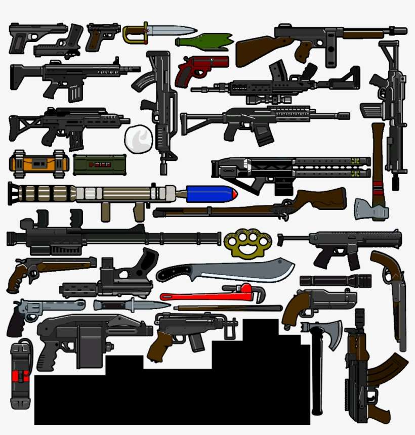 Vector Black And White Download Coloured Weapon Icons - Gta Liberty ...