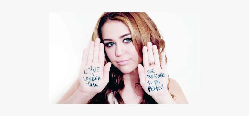 Miley Cyrus - Love Is Louder Than The Pressure PNG Image | Transparent ...