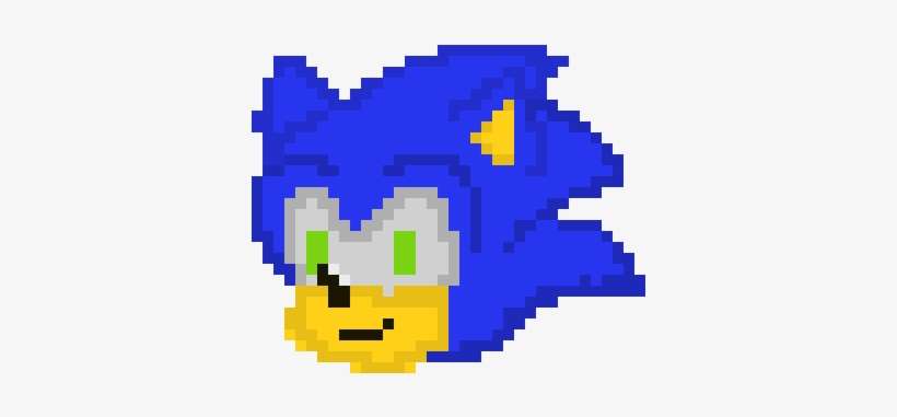Download Sonic Head - Sonic Head Pixel | Transparent PNG Download | SeekPNG