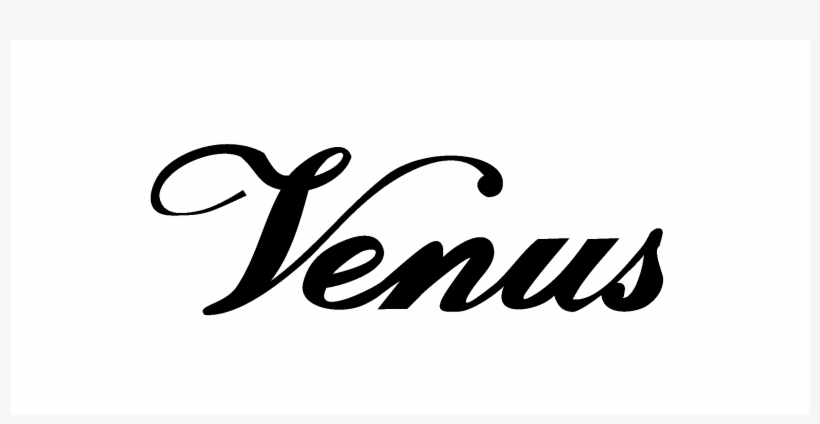 Venus Logo Black And White - Venus Calligraphy PNG Image | Transparent ...