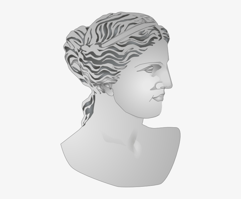 Venus Profile Svg Clip Arts 408 X 597 Px PNG Image | Transparent PNG ...