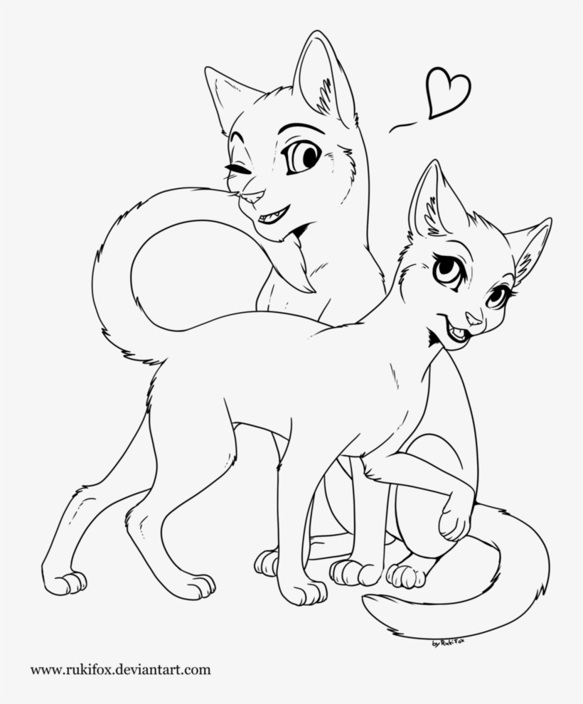 Download 28 Collection Of Warrior Cat Outline Drawing - Cat ...