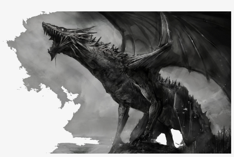 A Painting Of A Giant Dragon PNG Image | Transparent PNG Free Download ...