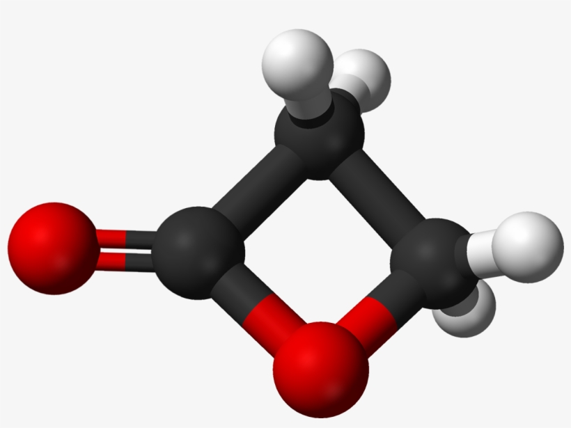 Beta Propiolactone 3d Balls - Beta Propiolactona PNG Image ...