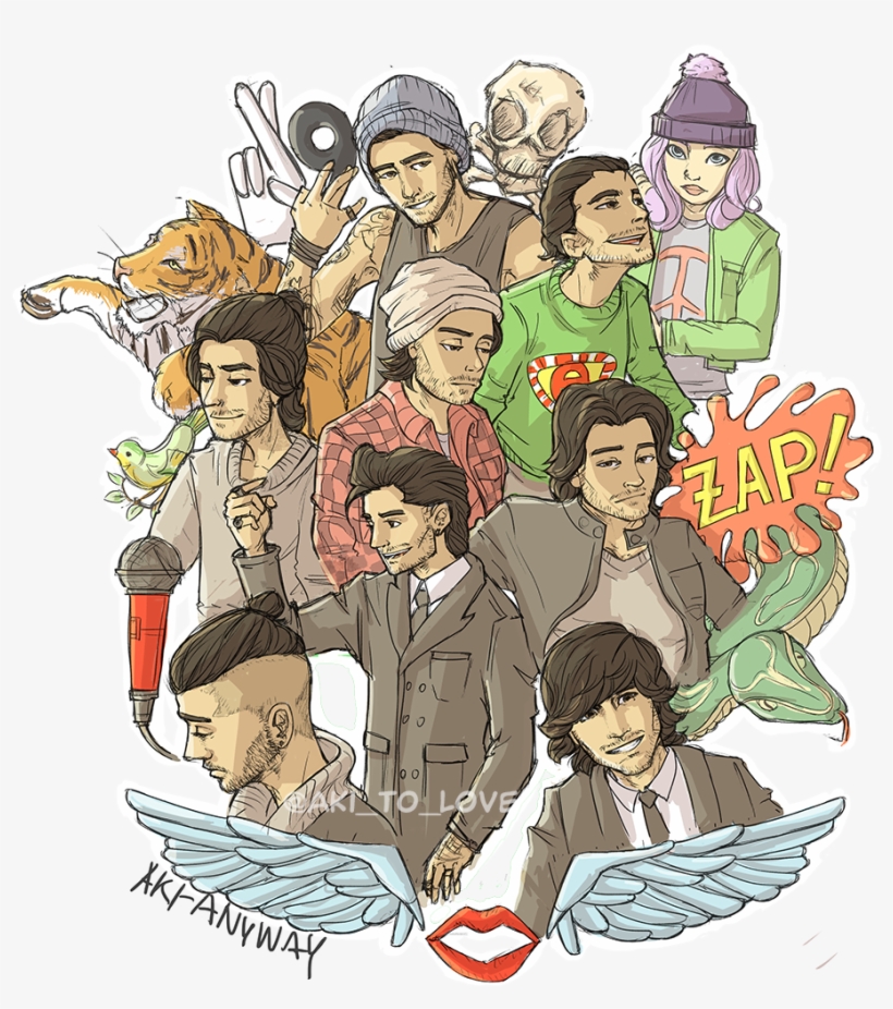 One Direction Anime Drawing