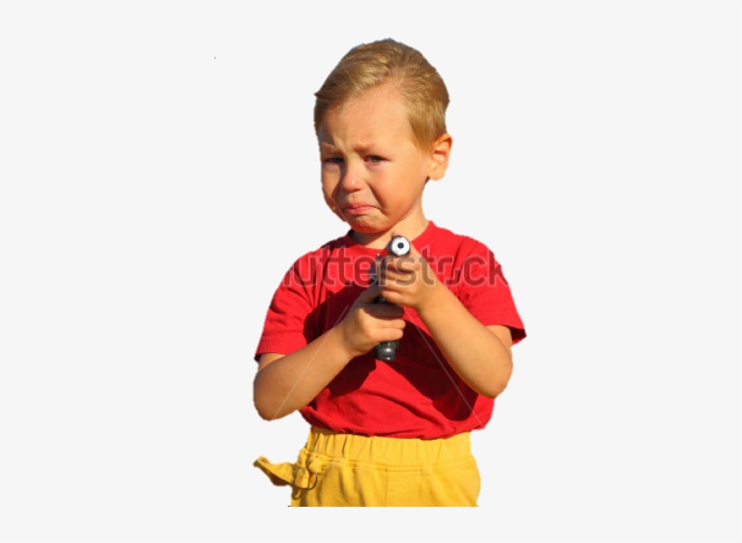 Download 1 - Crying Holding A Gun | Transparent PNG Download | SeekPNG