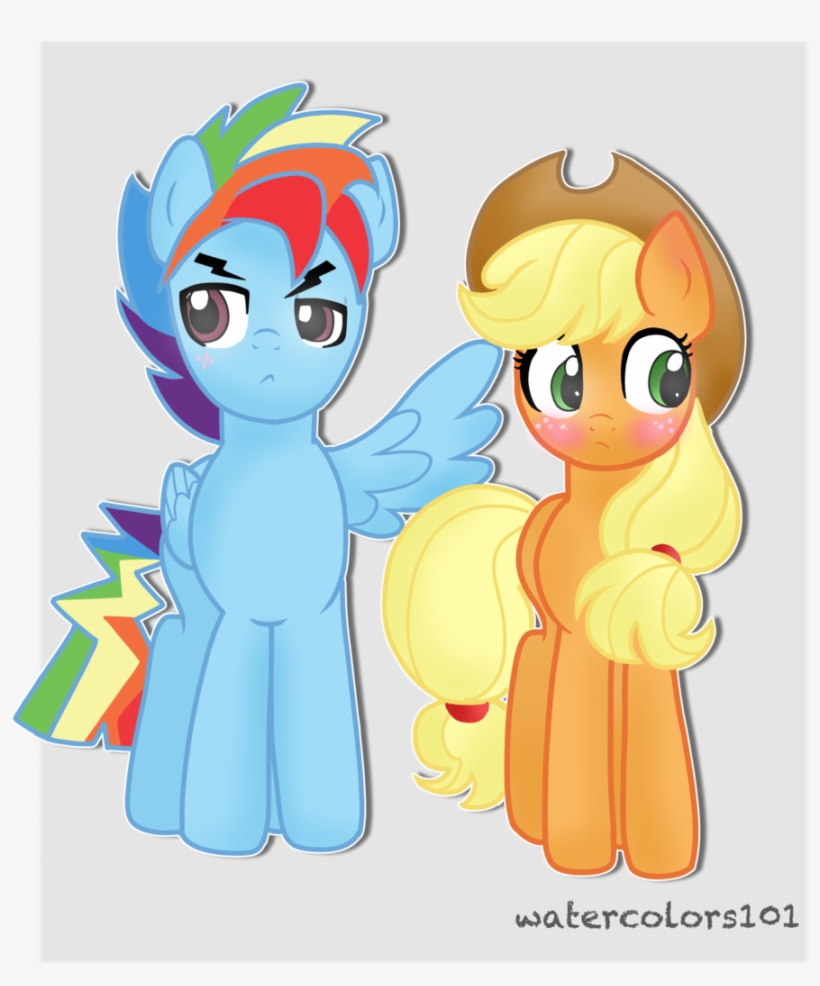 Mlp Rainbow Blitz And Applejack