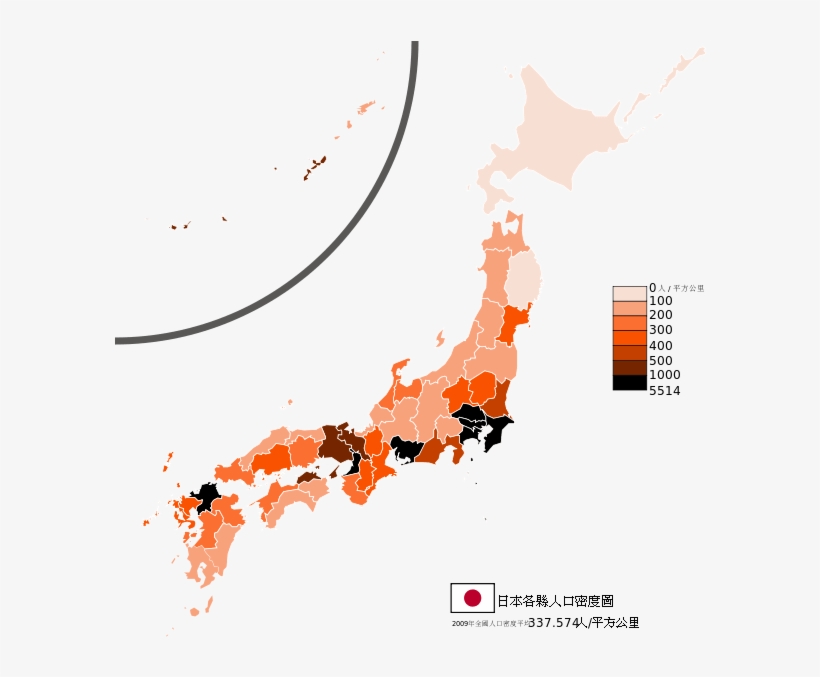 This Is A Thematic Map That Shows The Population Density - Population ...
