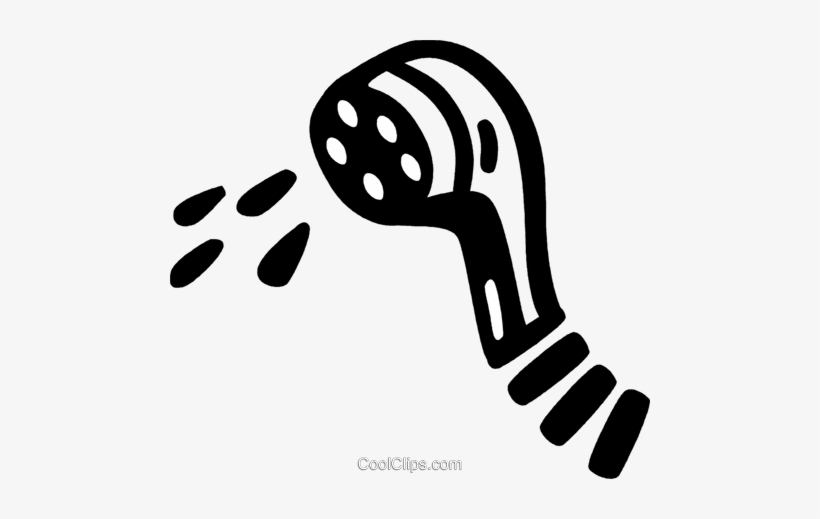 Shower Head Royalty Free Vector Clip Art Illustration - Hand Shower ...