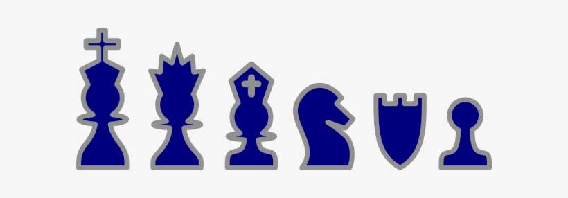 Blue Chess Pieces Svg Clip Arts 600 X 206 Px PNG Image | Transparent ...